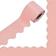 Amazon.com: Whaline 65.6ft Morandi Pink Bulletin Board Borders Die-Cut ...
