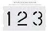 Deezio Pavement Stencils - 6 Inch Numbers Interlocking Stencil Set ...