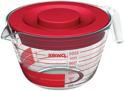 Amazon.com: Pyrex GripRite 8-Cup Measuring Cup with Plastic Cover and ...