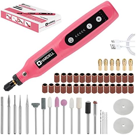 HARDELL Mini Cordless Rotary Tool, 5-Speed 3.7V rechargeable Rotary ...