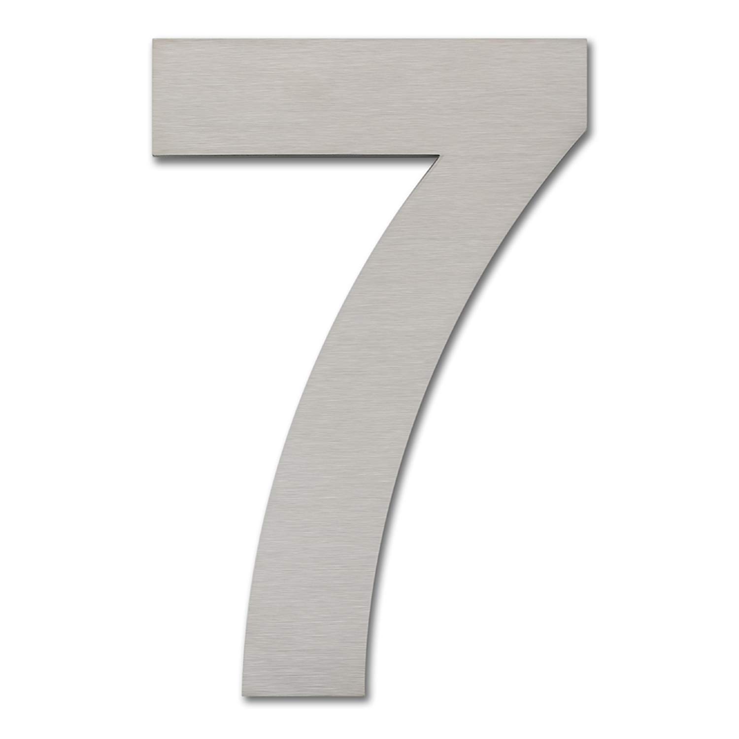 Large Brushed Modern House Number -8 Inch 203mm Height, Made of Solid ...