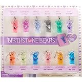 Amazon.com: Mini Birthstone Bears Set of 12 Crystal Party Favors ...