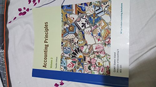 Accounting Principles, 12th edition, volume 2: Jerry J. Weygandt, Paul ...