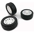 Amazon.com: 10pcs Toy Car Wheels 20mm Rubber Tire for DIY Model ...