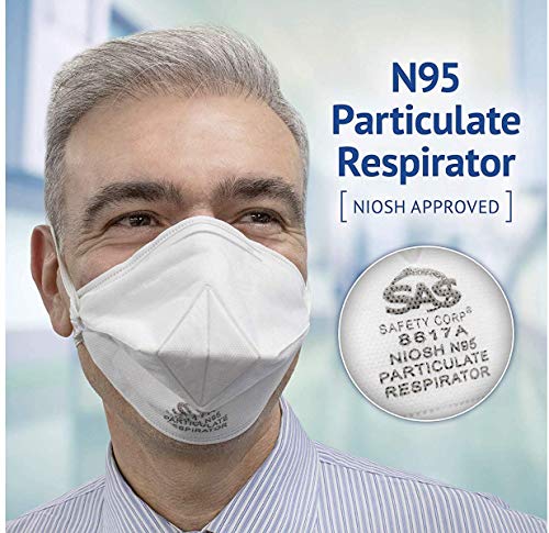 SAS Safety N95 NIOSH Approved Particulate Respirator Surgical Face Mask ...