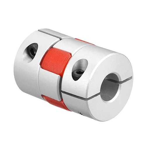 10mm to 10mm Shaft Coupling, L35 x D25 Flexible Clamp Jaw, Aluminum, M3 ...
