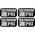 Amazon.com: StickerTalk Tire Pressure 65 PSI Vinyl Stickers, 2 inches ...