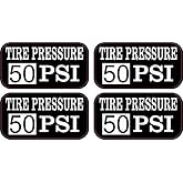 Amazon.com - StickerTalk Tire Pressure 65 PSI Vinyl Stickers, 2 inches ...