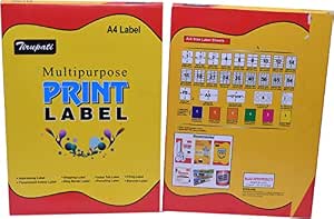 A4 Size White Self Adhesive ST Label/Sticker for Printer (Inkjet/Copier ...