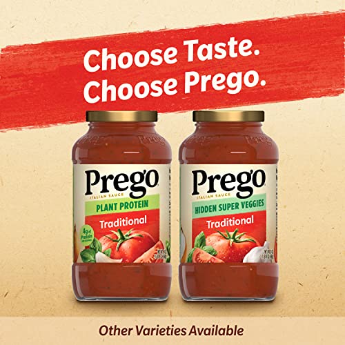Prego Hidden Super Veggies Traditional Pasta Sauce, 24 Oz Jar (Case of ...