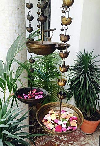 Buy Agaas Enterprises Golden Hanging Big Size Urili/Uruli Bowl Home ...