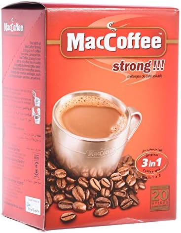 Maccoffee 3 In 1 Strong, Pack of 20 (18g each) price in UAE | Amazon ...