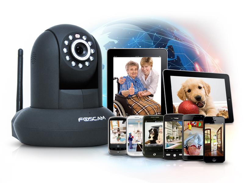 Foscam FI9821W/B - Cámara IP de vigilancia de Interior motorizada (1 MP ...