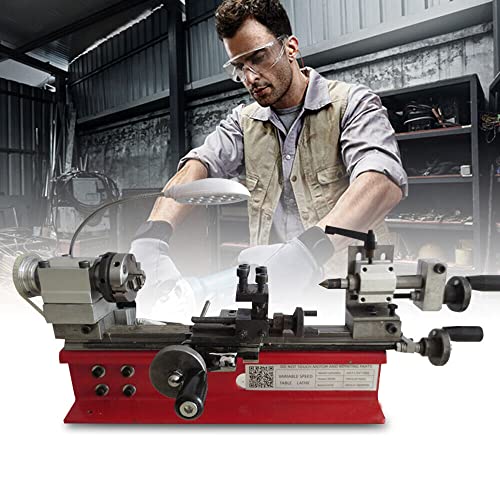 Mini Metal Lathe,400W Mini Desktop Metal Lathe 50-2500 RPM Variable ...