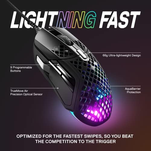 Steelseries Aerox 5 Gaming Mouse – Ultra Lightweight 66G – 9 ...