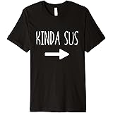 Amazon.com: Kinda Sus Arrow Gaming Meme Matching Halloween Costume ...