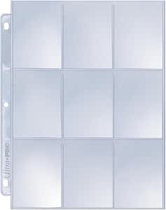 Amazon.com: Ultra Pro Silver Series 9 Pocket Pages (25 count pack ...