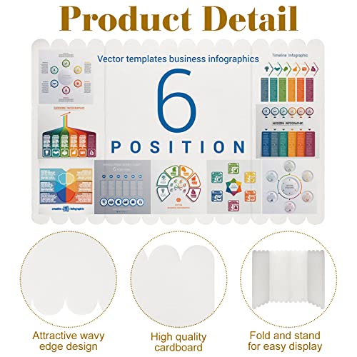 3 Pieces Tri Fold Poster Board Corrugated White Fold Presentation Board ...