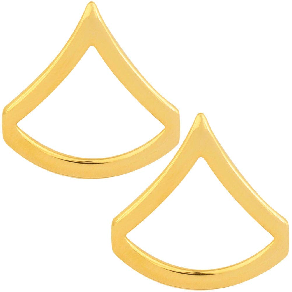 Mua Army chevron rank gold plated: Enlisted: PFC E-3 PV3 Priced per ...