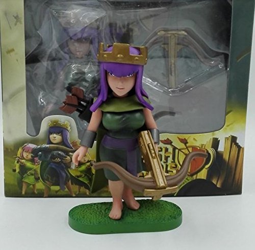 Anime HOT COC Clash Of Clans Archer Queen Barbarian King Action Figure ...