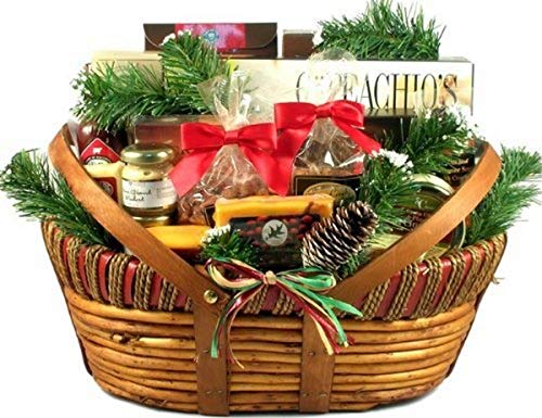 Gift Basket Village Holiday Meat and Cheese Gift Basket with Wisconsin ...