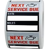 Oil Change Reminder Printer - System Kit w/ 1000 Stickers + Ink Ribbon ...