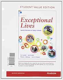 Amazon - Exceptional Lives: Special Education in Today's Schools, Student Value Edition (7th ...