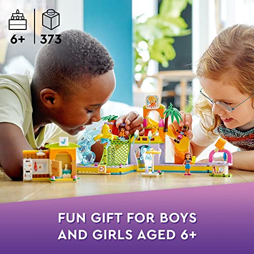 LEGO Friends Water Park Set 41720 Swimming Pool and Slides, Heartlake ...