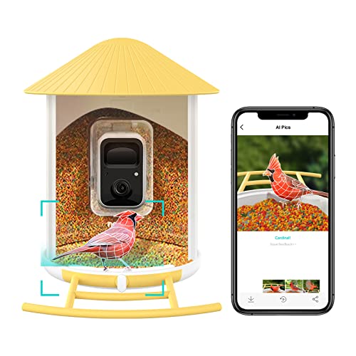 NETVUE Birdfy Lite- Smart Bird Feeder Camera, Bird Watching Camera Auto Capture Birds & Motion ...