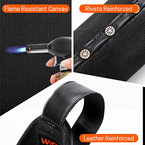 Welding Rod Storage WISEPRO Flame-Resistant Electrode Bag, Canvas ...