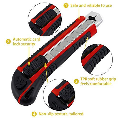 Utility Knife - Retractable Box Cutter Utility Knife for Cartons ...