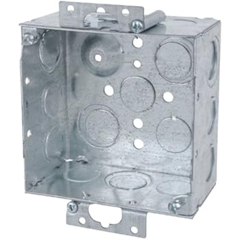 Steel City 52171-OW Pre-Galvanized Steel Square Old Work Box with 1/2 ...