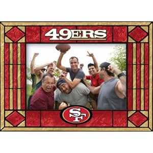 Amazon.com : San Francisco 49ers Art Glass Horizontal Frame : Sf Niners ...