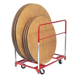 Amazon.com: Round Folding Table Mover w/ 5" Casters - Two Fixe: Kitchen ...