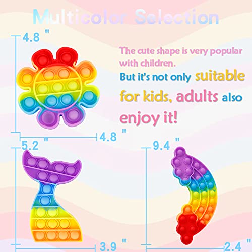 Push Pop Poop it Fidget Toy, 4 Pack Sensory Anxiety Stress Relief ...