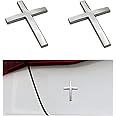 Amazon.com: DXNQ 2 PCS Metal Jesus Christ Cross Badge Stickers, 2.5"×1. ...