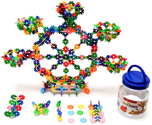 Brain Flakes 500 Piece Set, Ages 3+, Interlocking Plastic Disc Toy for ...