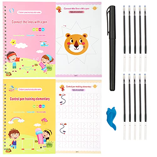 Pen Control and Tracing Book for Toddlers, Reusable, Grooved - Learn to ...