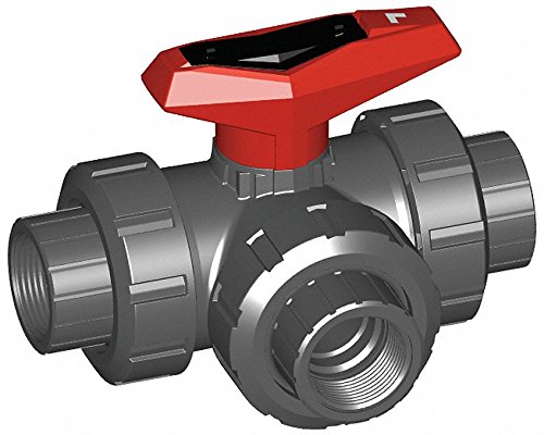 PVC Ball Valve 3-Way Union 1/2": Pipe Fittings: Amazon.com: Industrial ...
