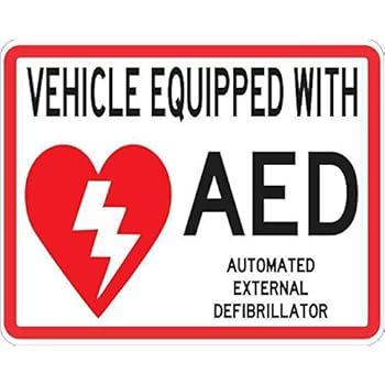 Amazon.com: AED Automated External Defibrillator Inside Decal Sticker ...