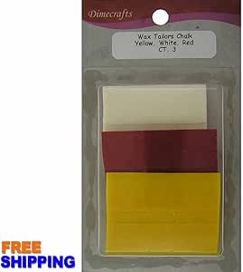 Amazon.com : 3 pcs pkg Wax Tailors Chalk : Arts And Crafts Supplies ...