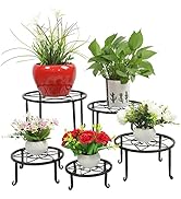 Amazon.com: 5 Pack Metal Plant Stands,Heavy Duty Potted Holder for ...