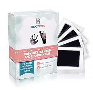Amazon.com : Baby Inkless Footprint & Handprint Kit with 4 Extra Large ...
