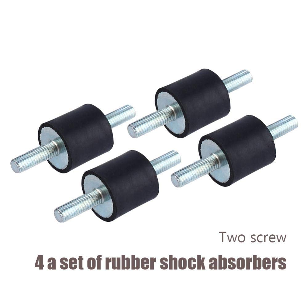 4pcs M6 20 * 20 Anti-Vibration Rubber Isolator Mounts Air Compressor ...