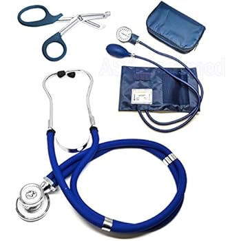 Amazon.com: ASATechmed Nurse/EMT Starter Pack Stethoscope, Blood ...