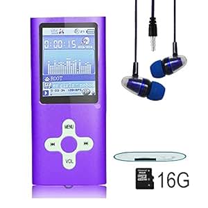 Amazon.com: MP3 Player / MP4 Player, Hotechs MP3 Music Player with 16GB ...