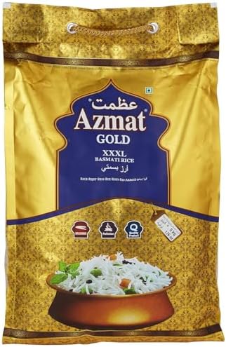 Azmat Gold Steam Basmati Rice XXXL - 5 kg Pack -Premium Quality Extra ...