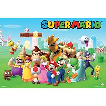 Amazon.com: Pyramid America Super Mario Characters Poster 12x18 inch ...