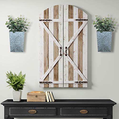 Rustic Galvanized Metal Wall Planters LESEN Galvanized Metal Wall