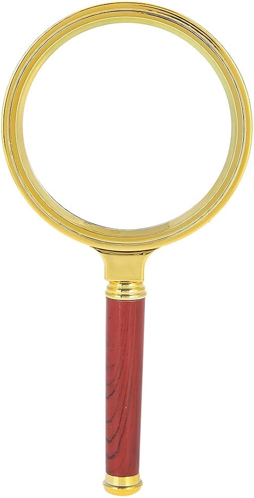 TMISHION Magnifying Glass - 6X Magnifying Hand Extra Large Lens Giant ...